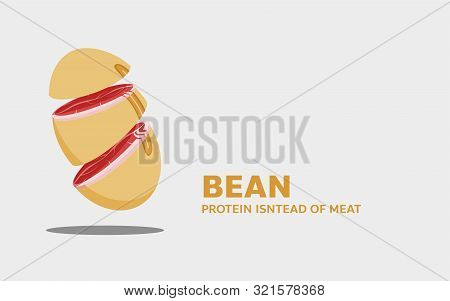 Splitting Beans Vector & Photo (Free Trial) | Bigstock