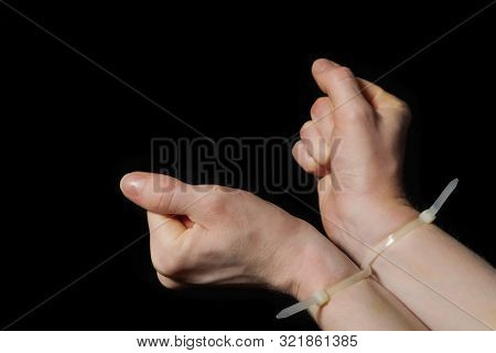Hands Handcuffs, Image & Photo (Free Trial) | Bigstock