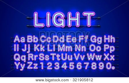 Neon Light Color Blue Vector & Photo (Free Trial) | Bigstock