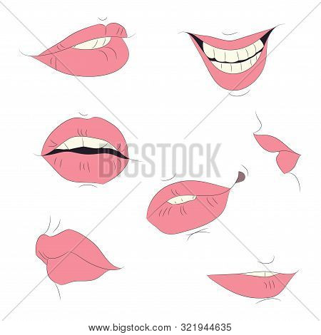 Red Lips Outline