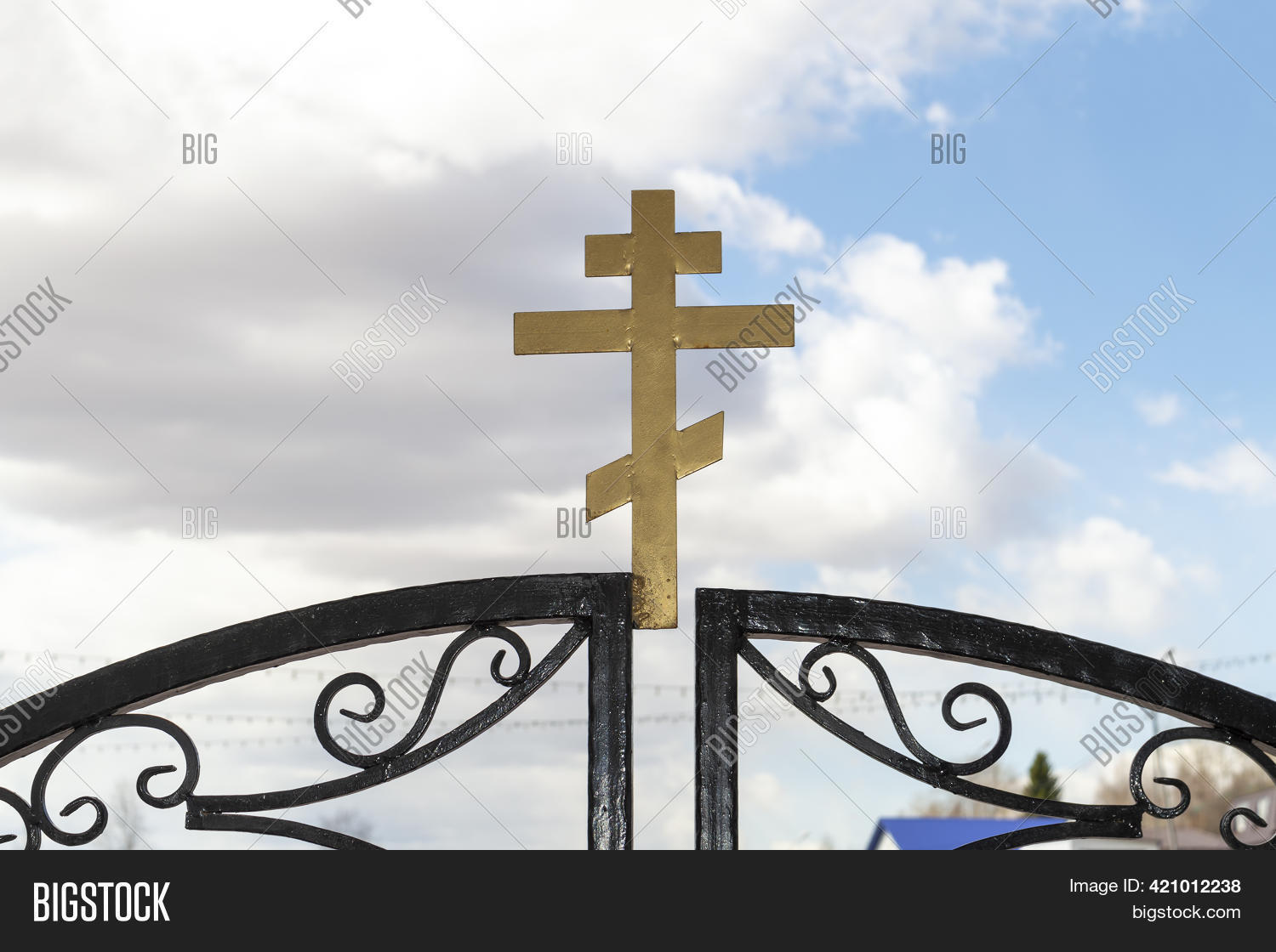 Cross Religious Gates Image & Photo (Free Trial) | Bigstock