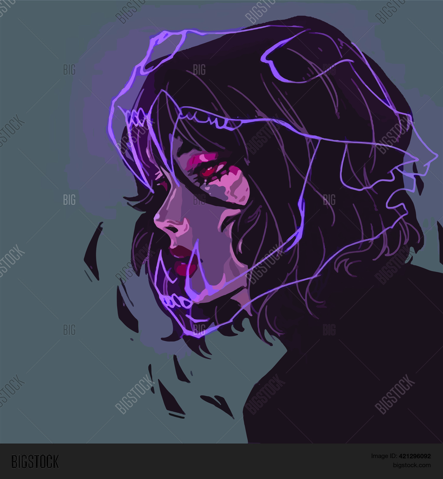 Anime Girl Square Vector & Photo (Free Trial) | Bigstock