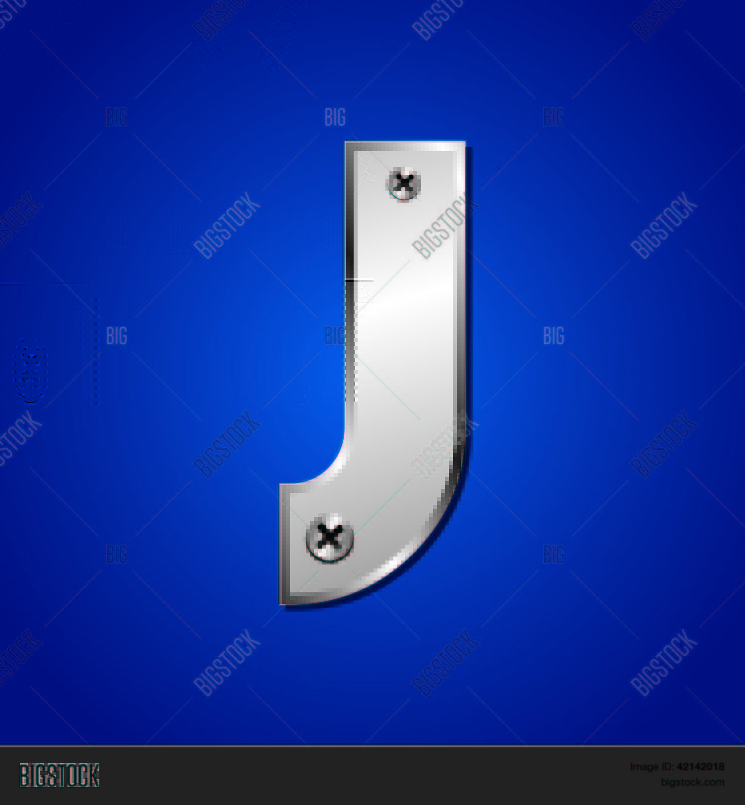 Blue Metallic Fonts Vector & Photo (Free Trial) | Bigstock