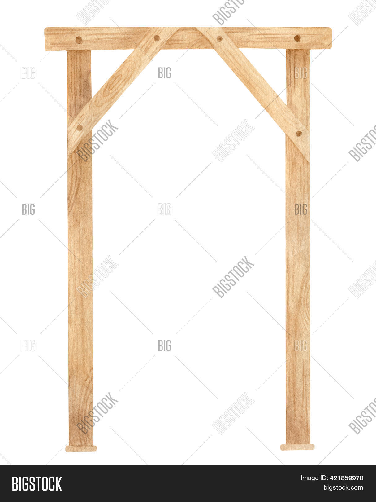 Watercolor Wooden Image & Photo (Free Trial) | Bigstock
