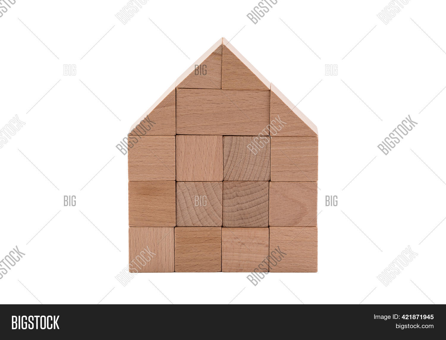 Wooden Block House Image & Photo (Free Trial) | Bigstock