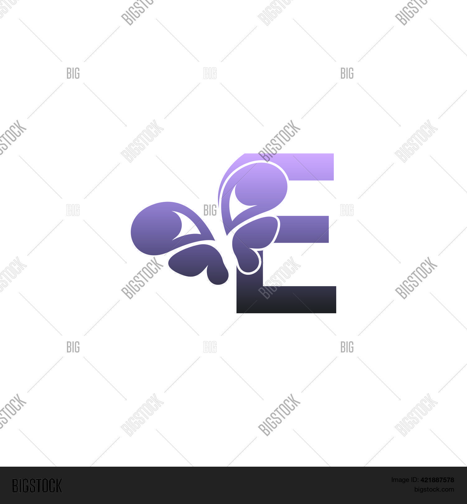 Letter E Butterfly Vector & Photo (Free Trial) | Bigstock