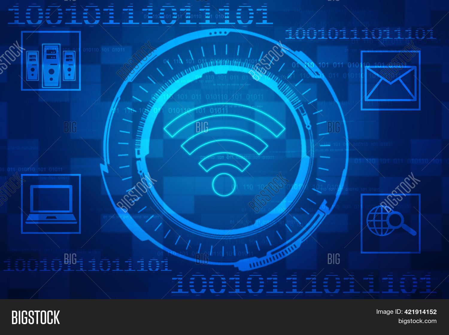 2d Illustration Wifi Image & Photo (Free Trial) | Bigstock