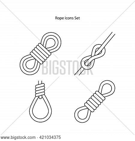 Rope Icons Set Vector & Photo (Free Trial) | Bigstock