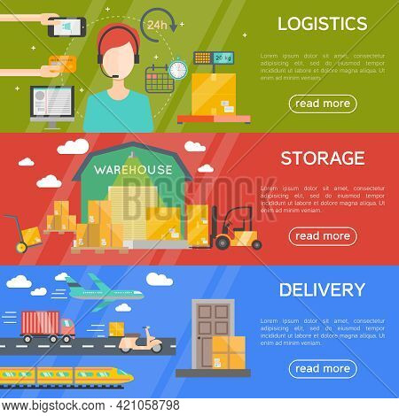 Logistics Horizontal Vector & Photo (Free Trial) | Bigstock