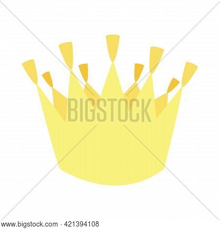 Simple Yellow Crown Clipart