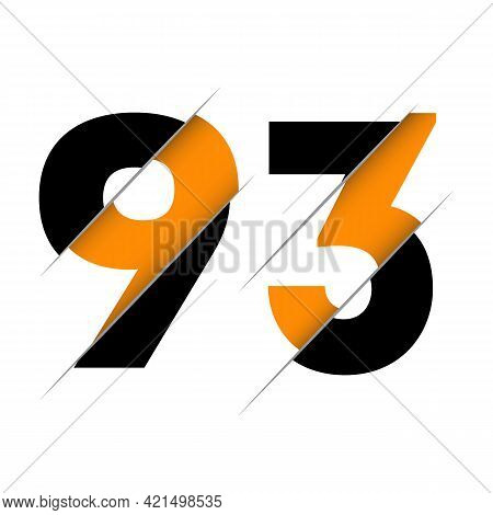 93 9 3 Number Logo Vector & Photo (Free Trial) | Bigstock
