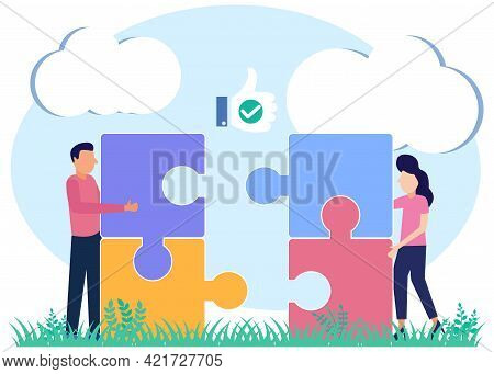 Teamwork Partner Vector & Photo (Free Trial) | Bigstock