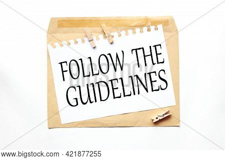 Follow Guidelines. Image & Photo (Free Trial) | Bigstock