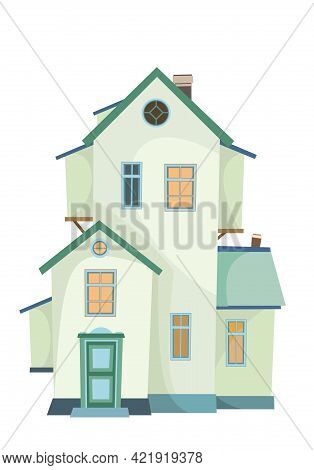 Cartoon Two-story Vector & Photo (Free Trial) | Bigstock