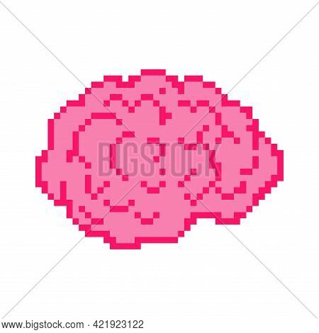Brain Pixel Art 8 Bit Vector & Photo (Free Trial) | Bigstock