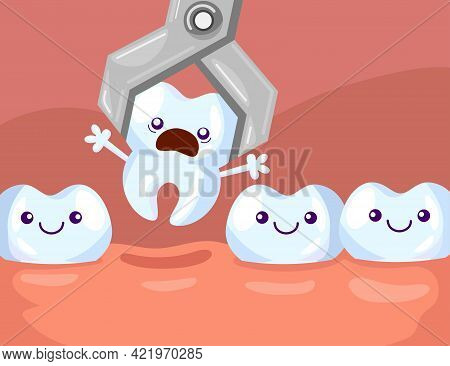 Tooth Removal Cartoon Vector & Photo (Free Trial) | Bigstock