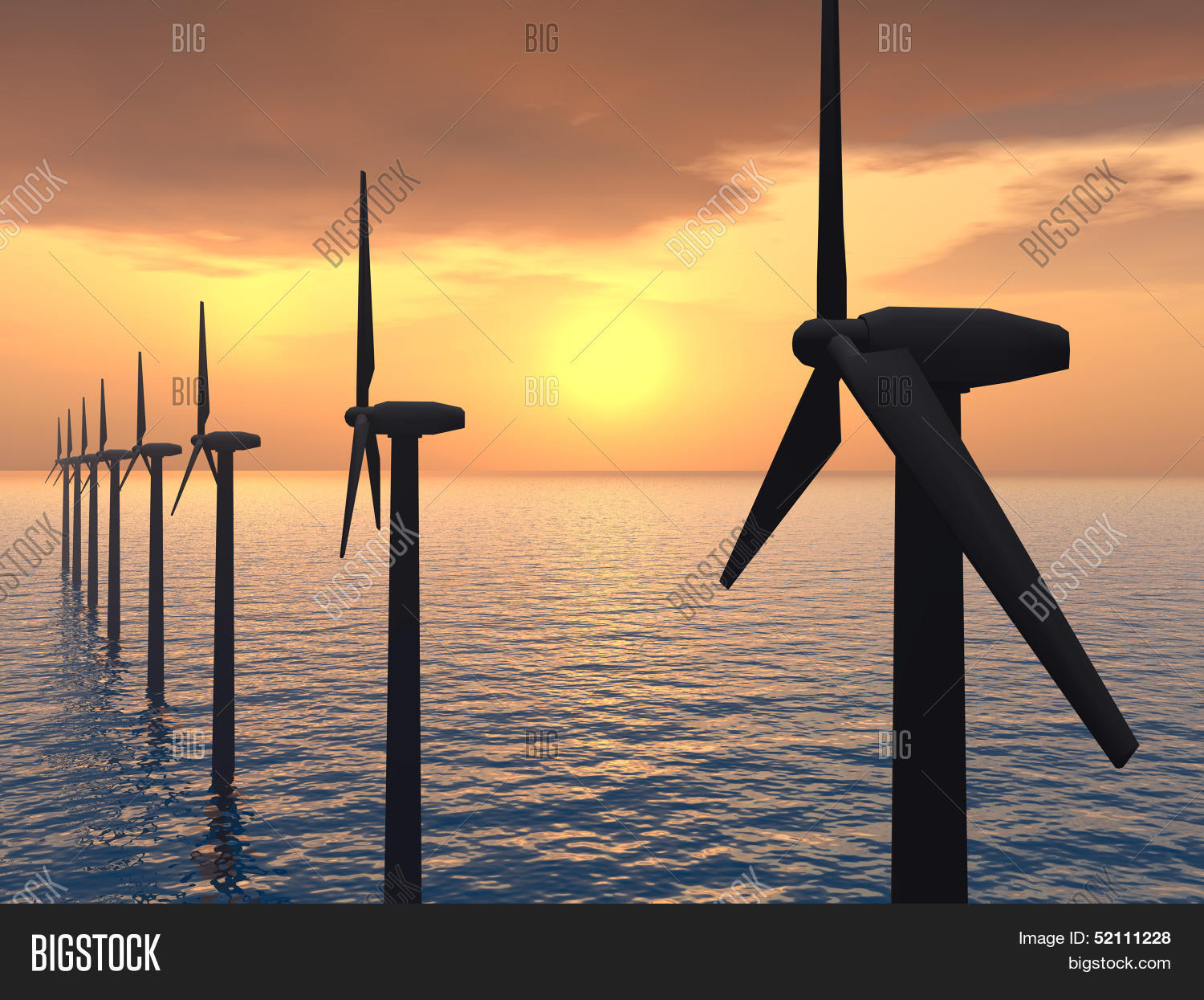 Offshore Wind Farm Image & Photo (Free Trial) | Bigstock