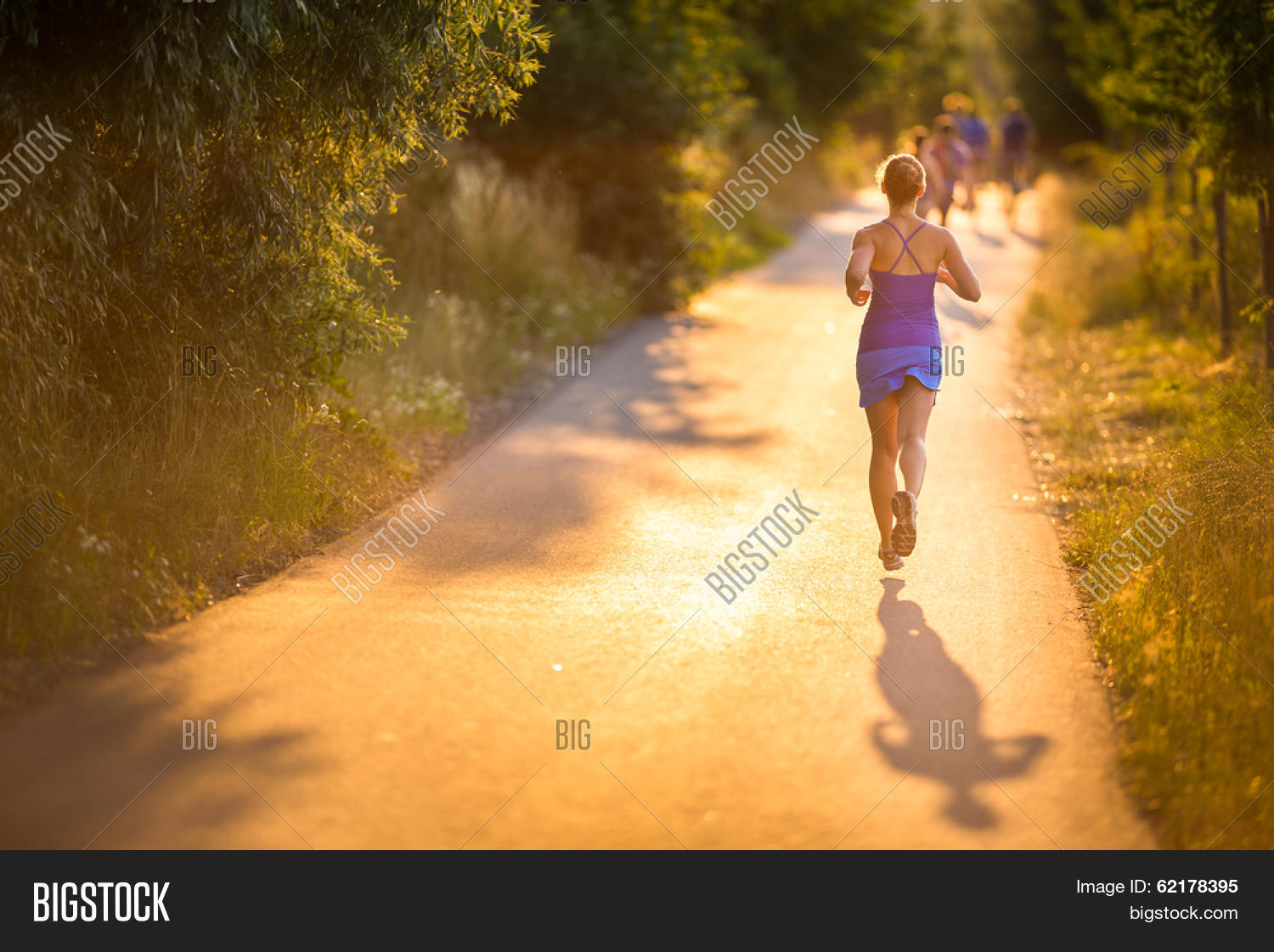 Young Woman Running Image & Photo (Free Trial) | Bigstock
