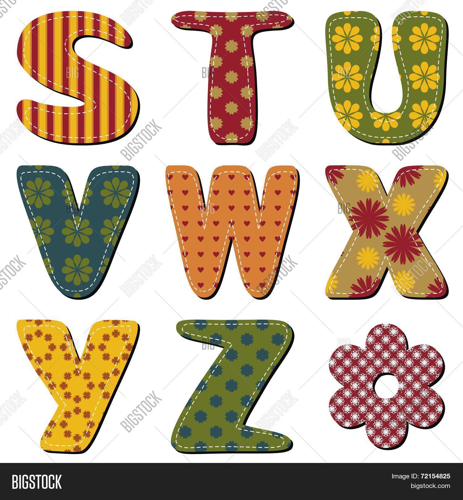 Scrapbook Alphabet Vector & Photo (Free Trial) | Bigstock