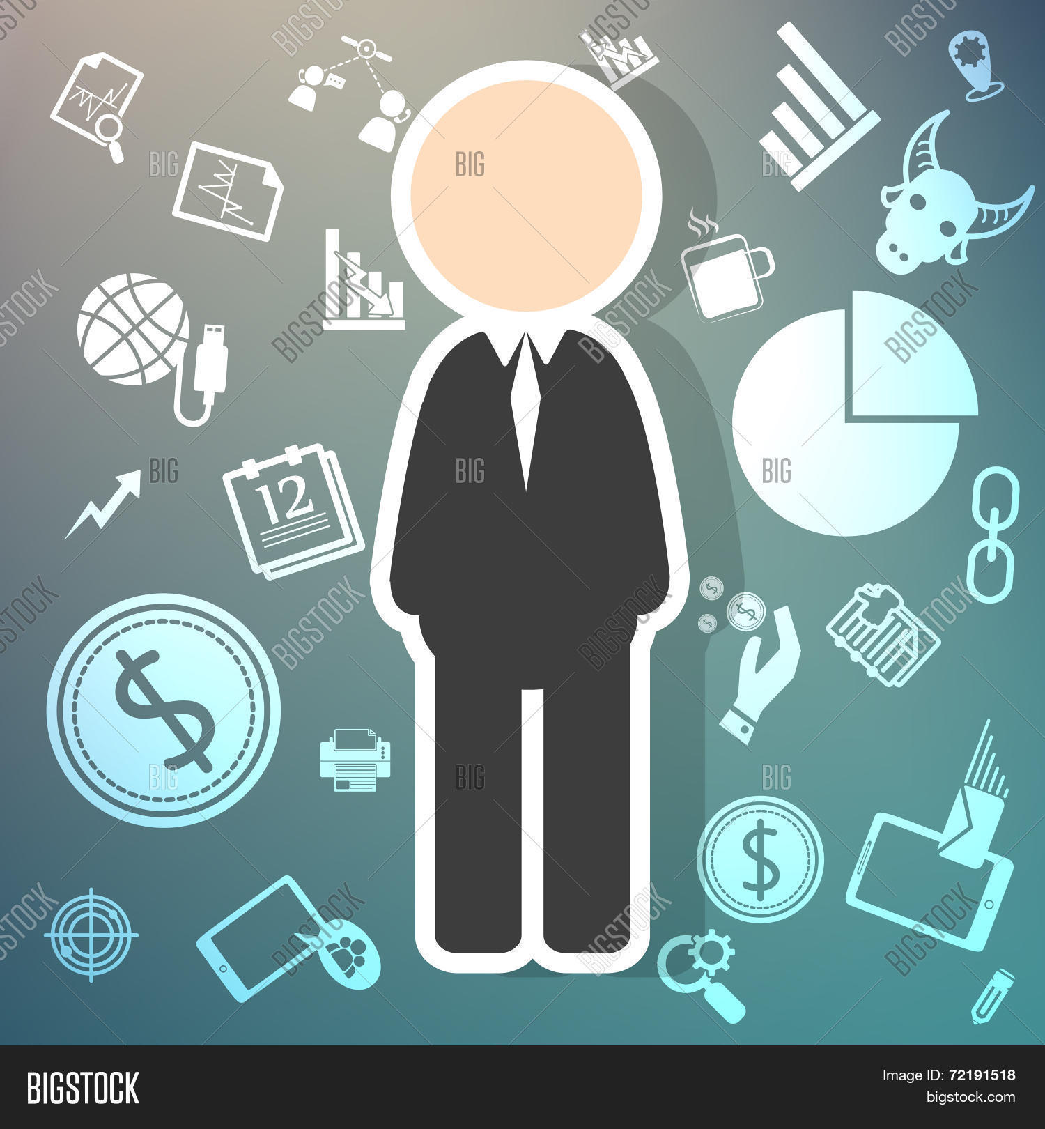 Salary Icons Theme On Vector & Photo (Free Trial) | Bigstock