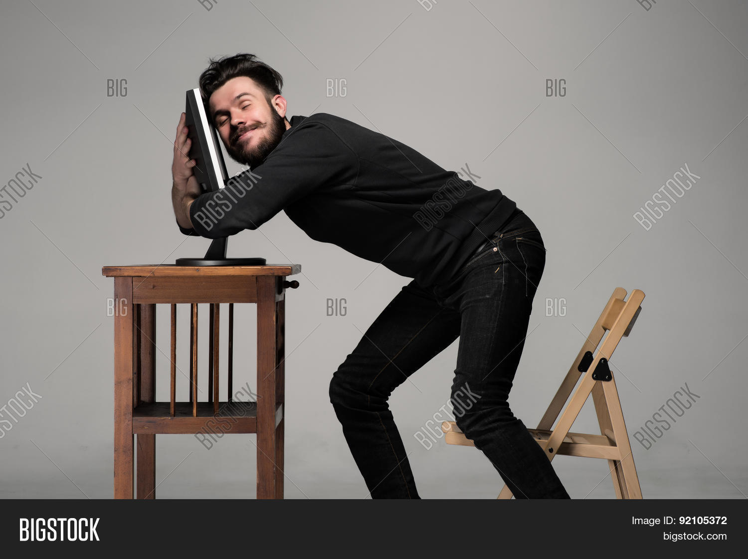 Funny Crazy Man Using Image & Photo (Free Trial) | Bigstock