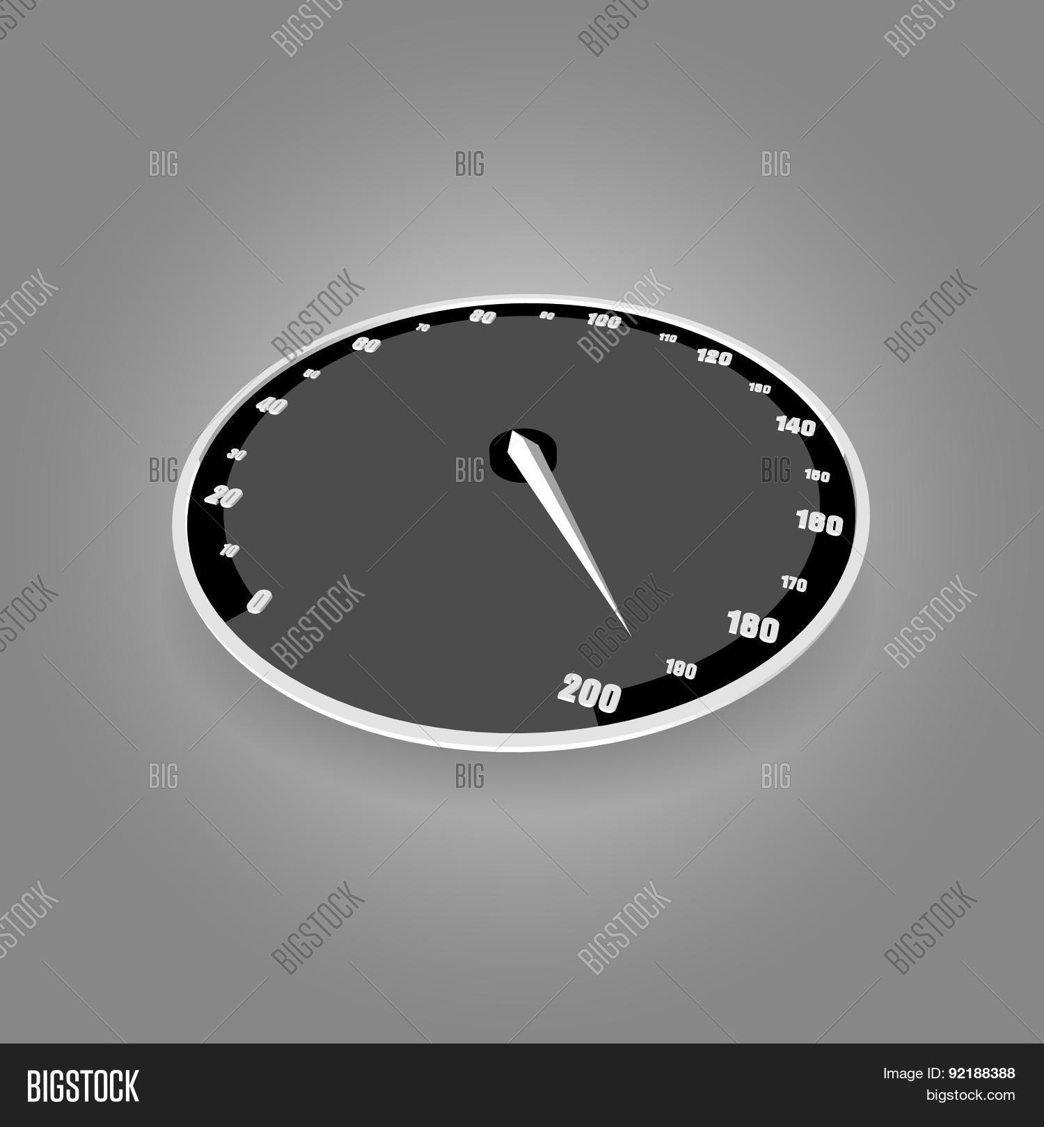 Vector Speedometer Vector & Photo (Free Trial) | Bigstock