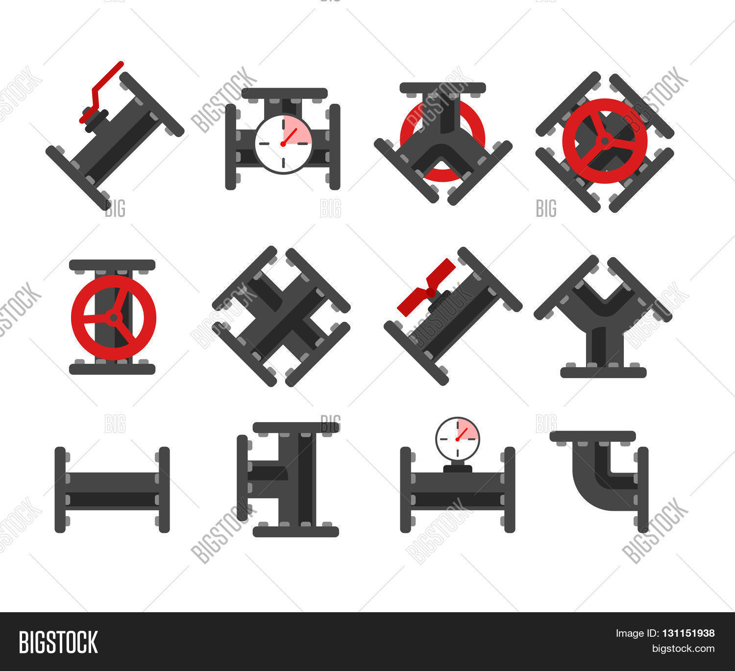 Pipe Fitting Vector Vector & Photo (Free Trial) | Bigstock