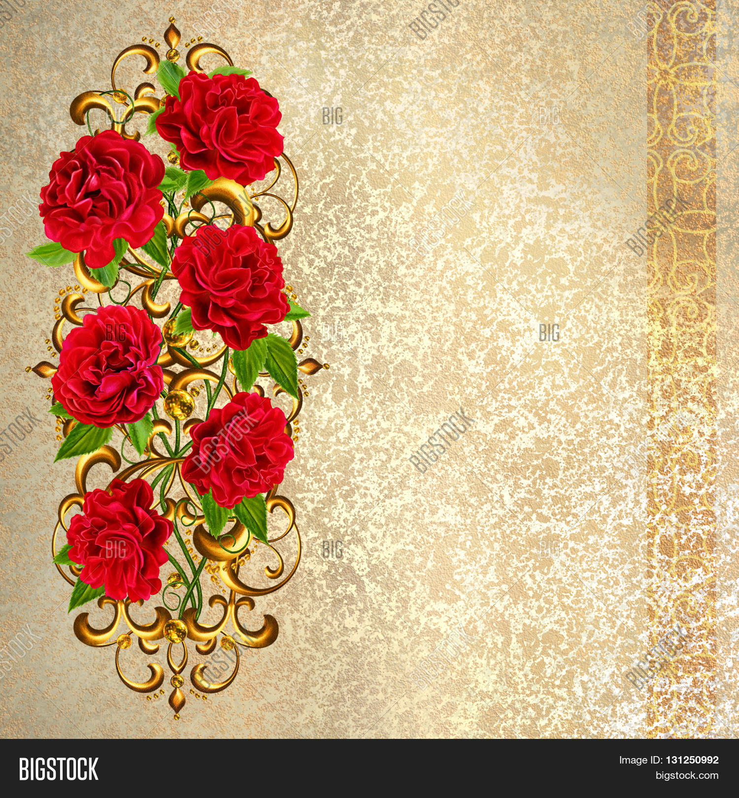 Composition Red Roses Image & Photo (Free Trial) | Bigstock