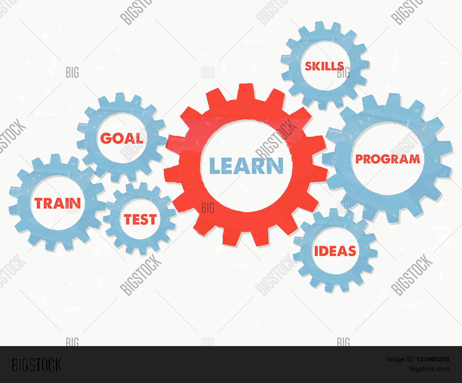 Learn, Goal, Train, Vector & Photo (Free Trial) | Bigstock
