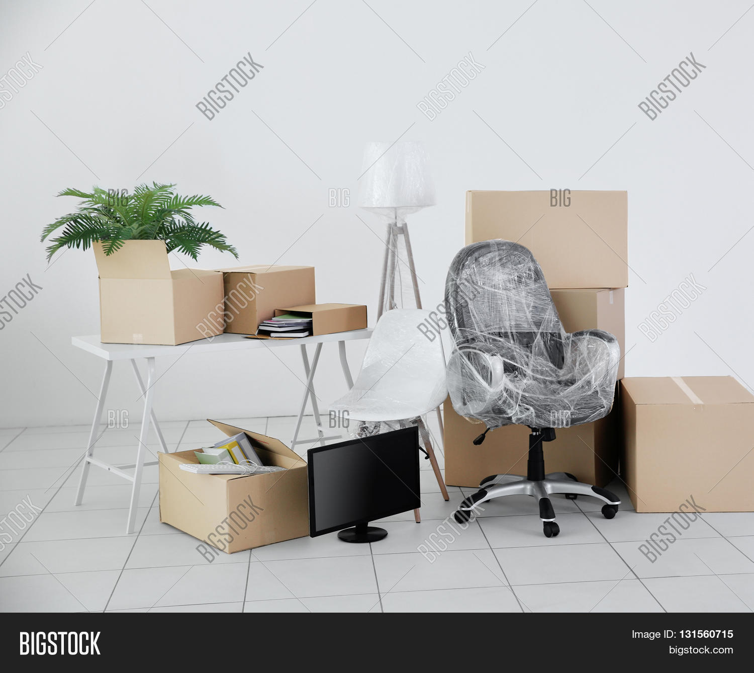 Moving Cardboard Boxes Image & Photo (Free Trial) | Bigstock