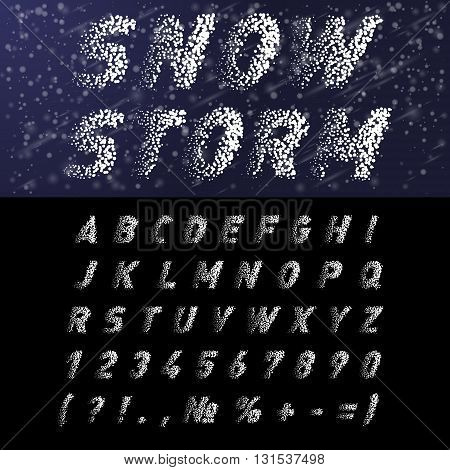 Snow Alphabet Numbers Vector & Photo (Free Trial) | Bigstock
