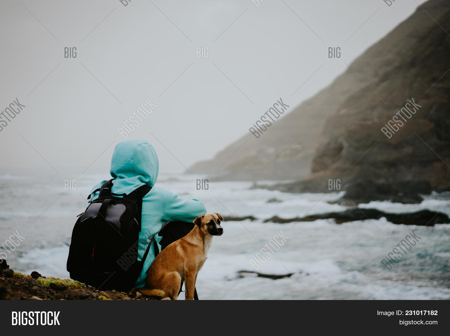 Man Dog Front Rural Image & Photo (Free Trial) | Bigstock