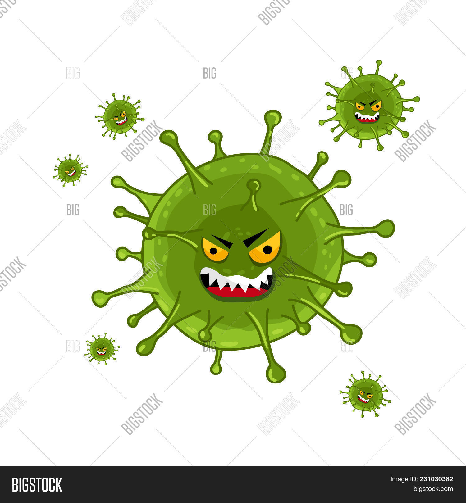 Cartoon Virus Image & Photo (Free Trial) | Bigstock
