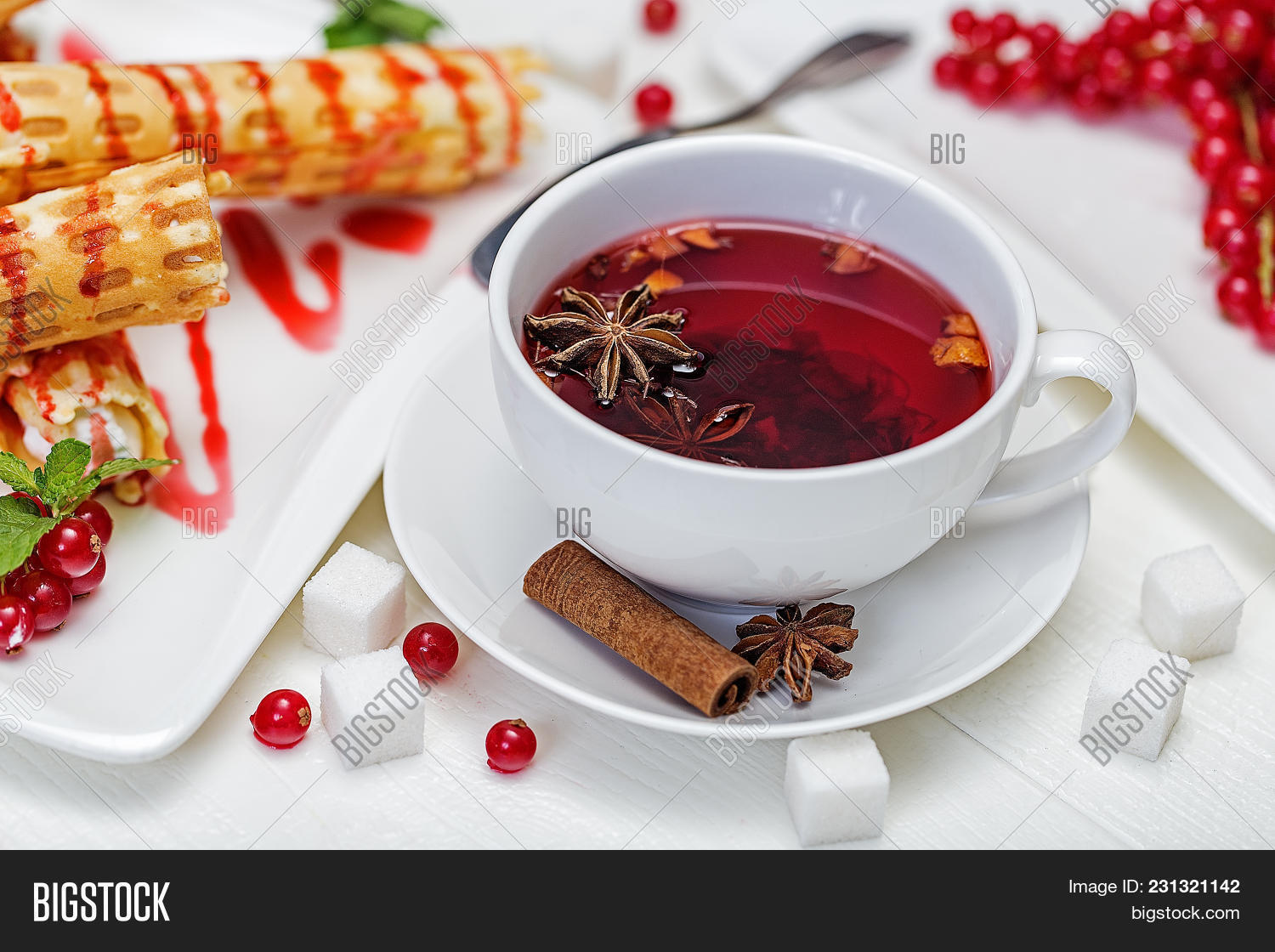 Cup Red Currant Tea Image & Photo (Free Trial) | Bigstock