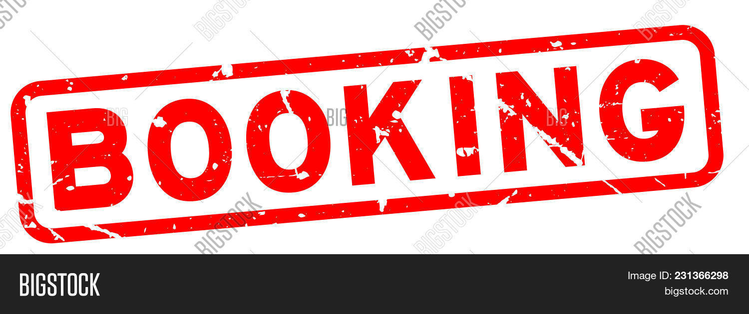 Grunge Red Booking Vector & Photo (Free Trial) | Bigstock