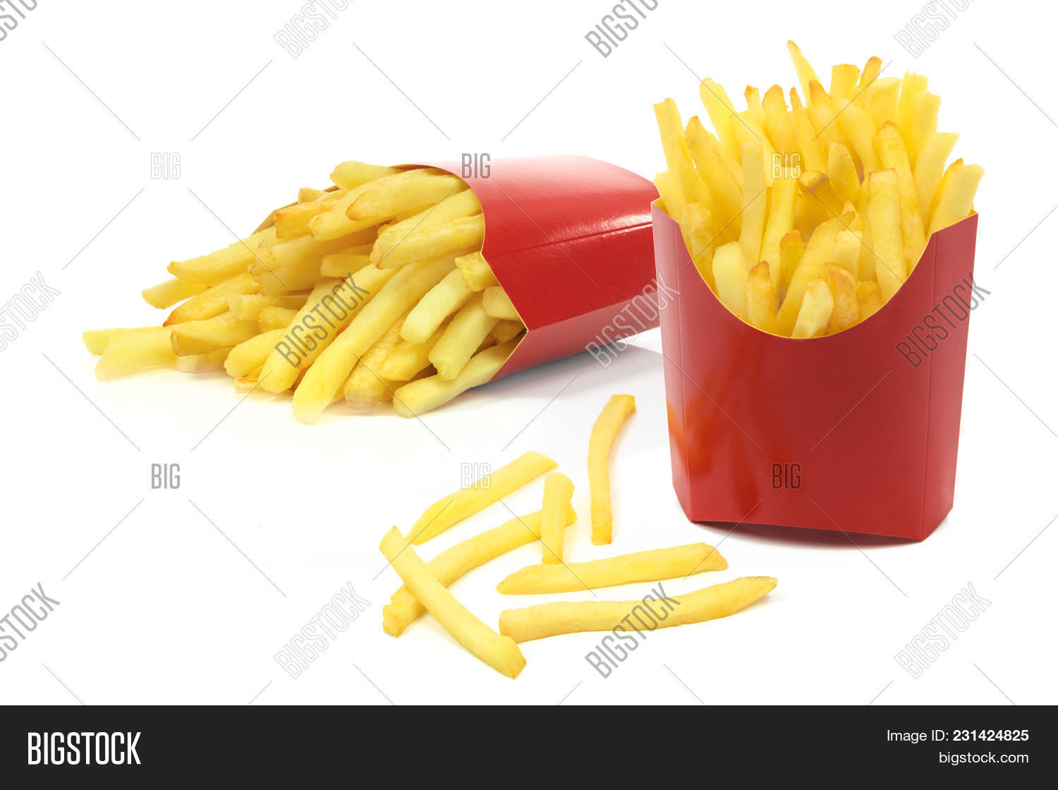 Group French Fries Red Image & Photo (Free Trial) | Bigstock
