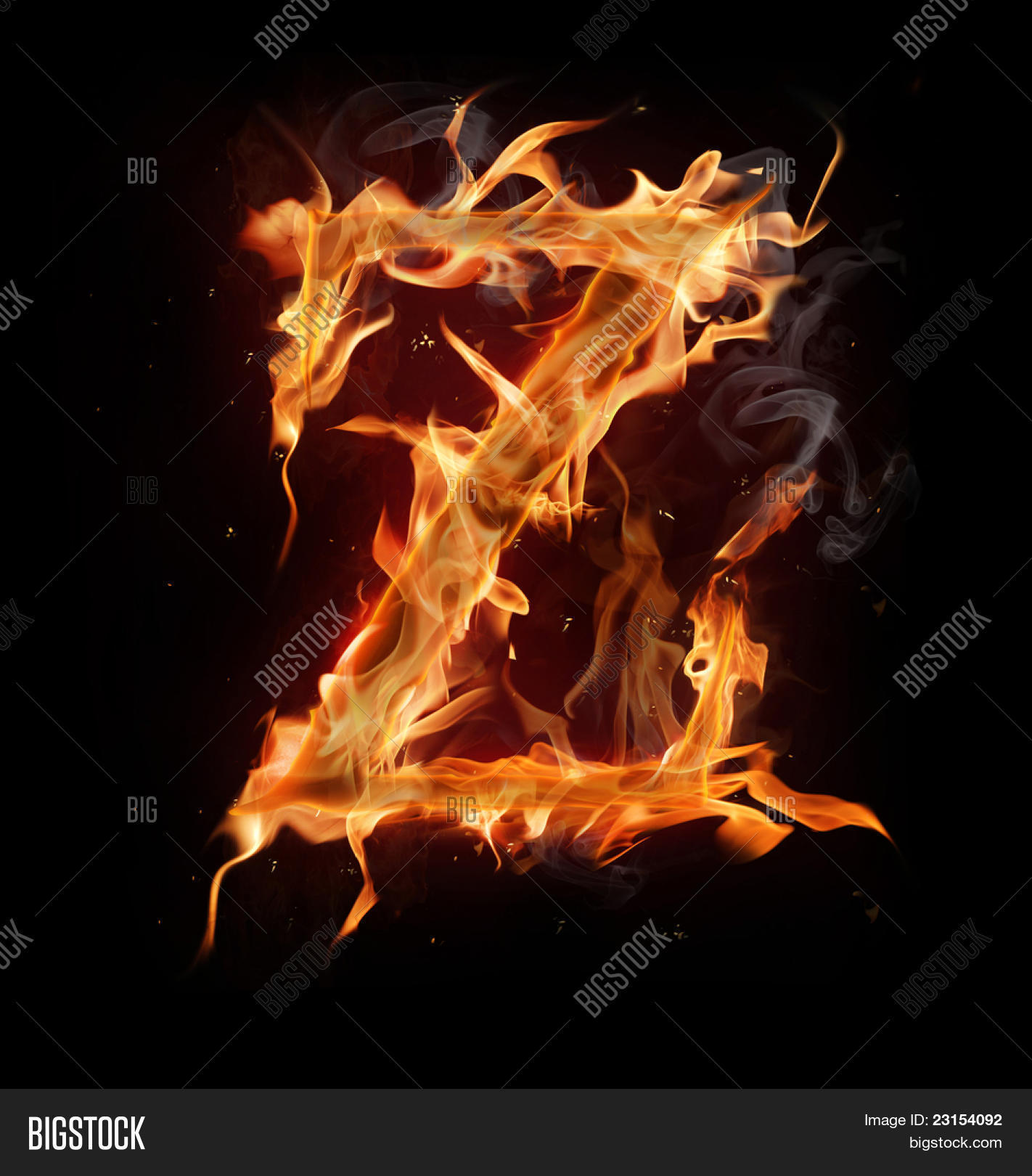 Fire Alphabet Letter " Image & Photo (Free Trial) | Bigstock