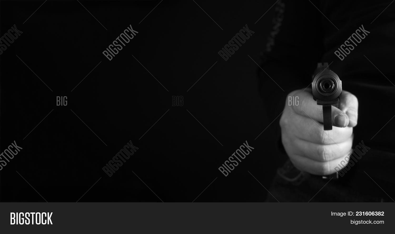 Man Hand Pointing Gun Image & Photo (Free Trial) | Bigstock