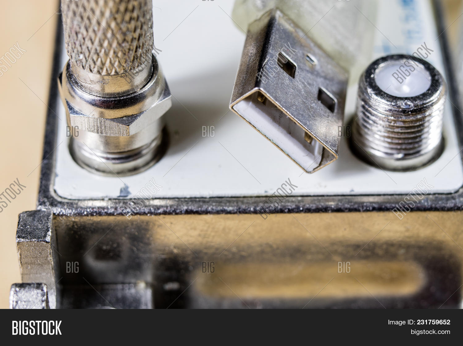 Plug Type F On Wooden Image & Photo (Free Trial) | Bigstock