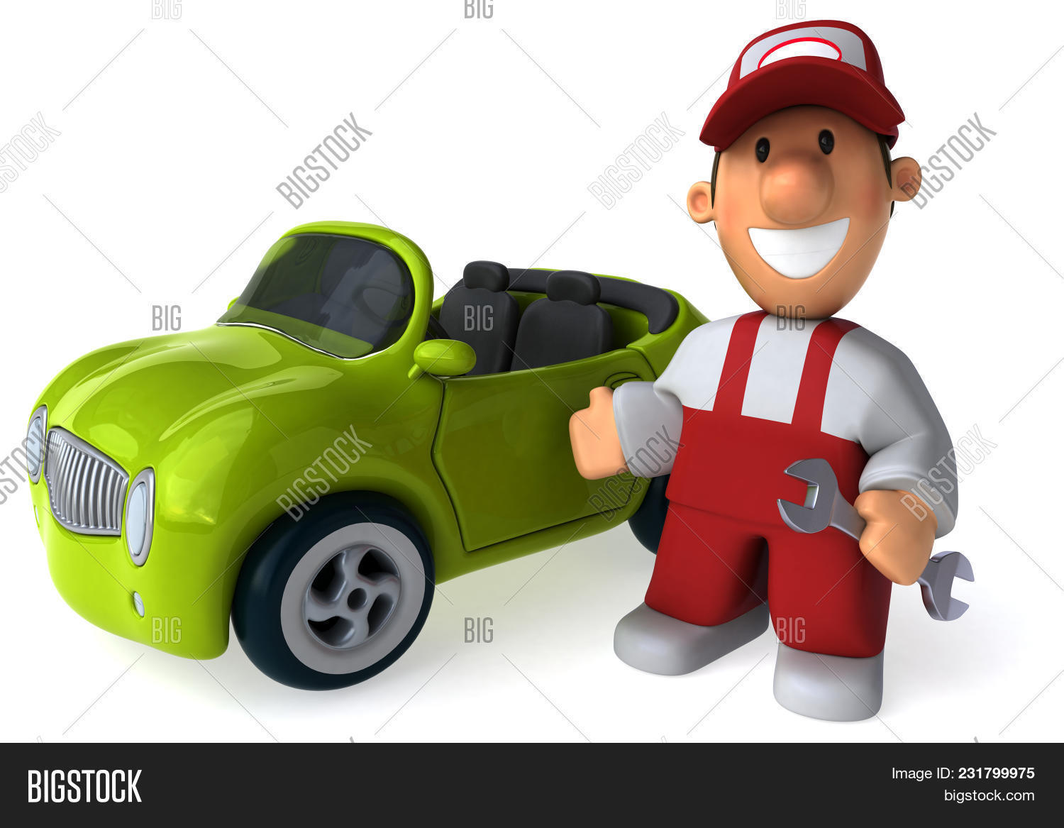 Fun Mechanic - 3D Image & Photo (Free Trial) | Bigstock
