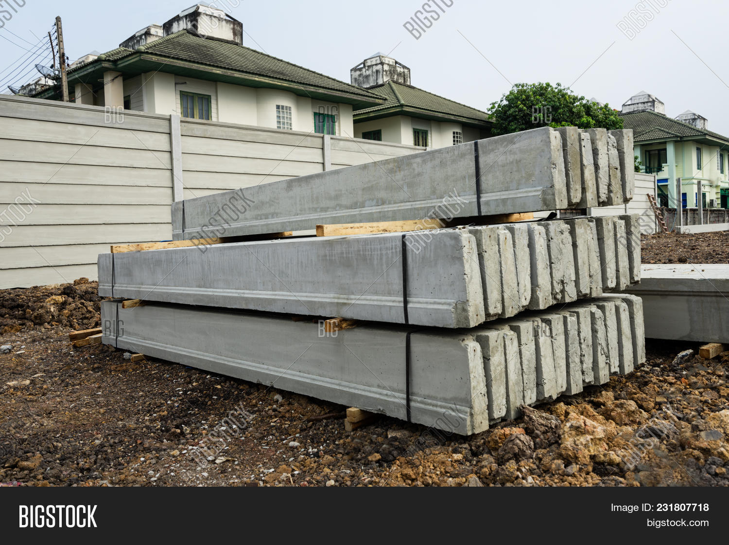 Stack Precast Concrete Image & Photo (Free Trial) | Bigstock