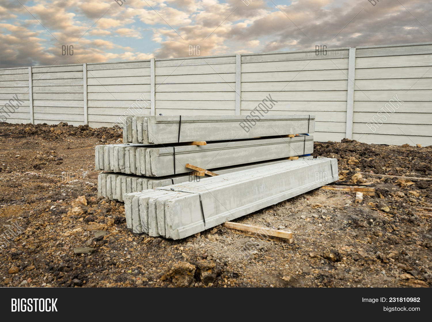 Stack Precast Concrete Image & Photo (Free Trial) | Bigstock