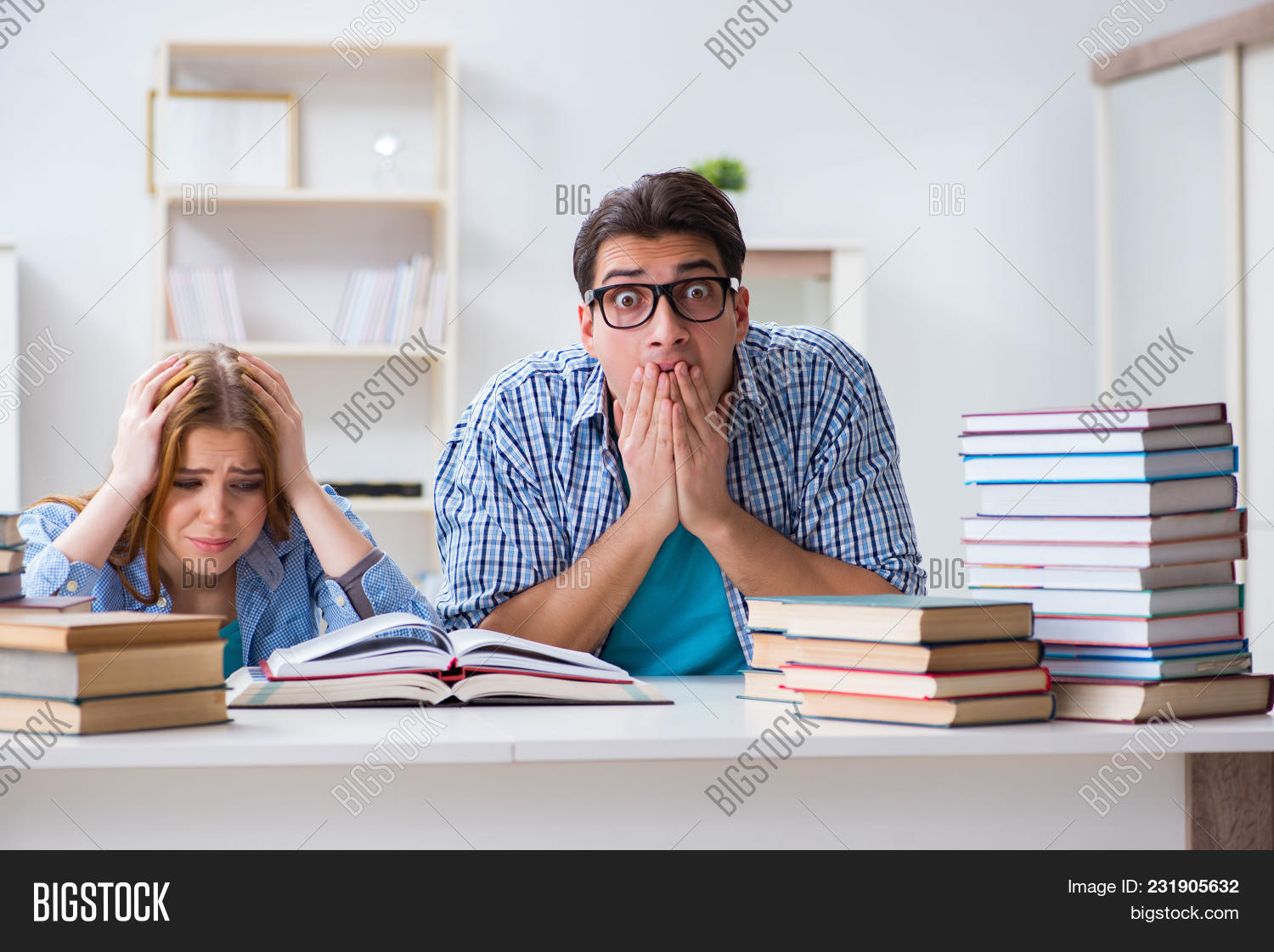 Pair Students Studying Image & Photo (Free Trial) | Bigstock