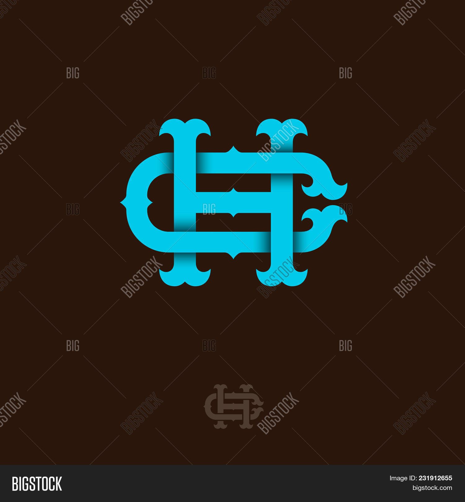 C H Monogram. C H Vector & Photo (Free Trial) | Bigstock