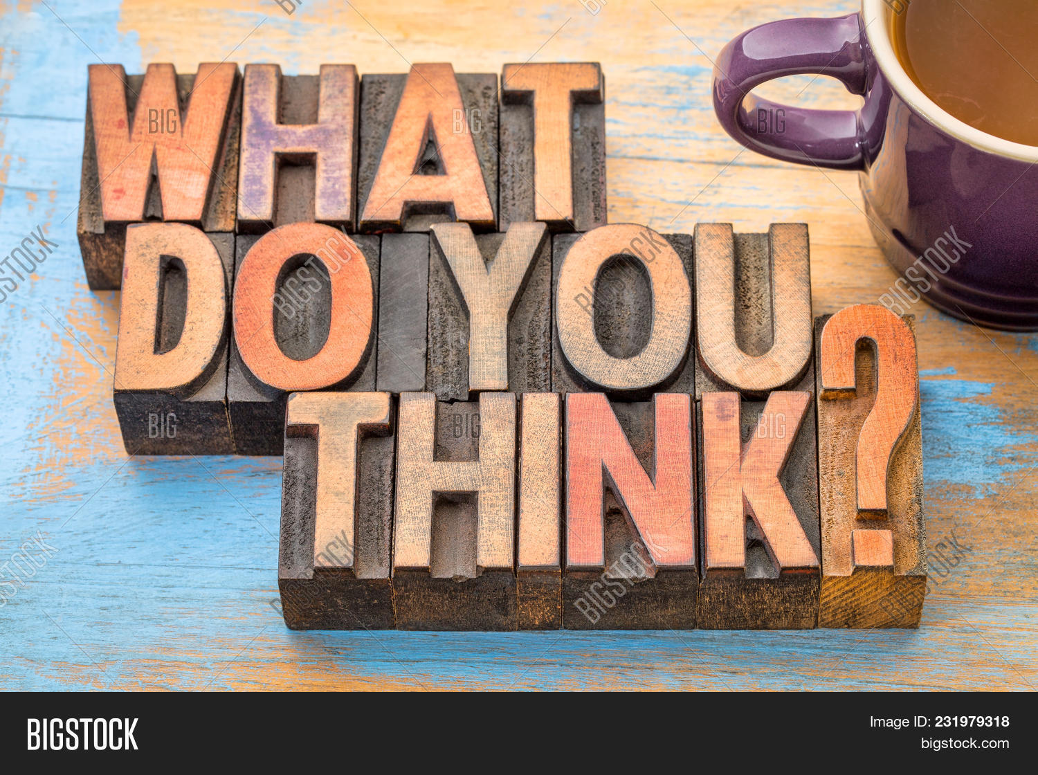 What Do You Think? Image & Photo (Free Trial) | Bigstock