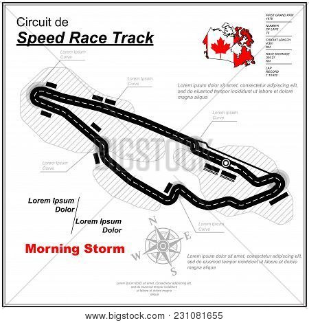 Black Race Track Vector & Photo (Free Trial) | Bigstock
