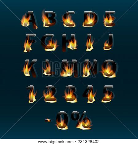Hot Letters Numbers Vector & Photo (Free Trial) | Bigstock