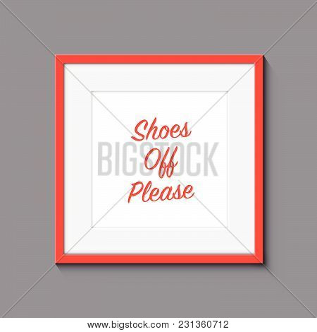 Shoes Off Poster Vector & Photo (Free Trial) | Bigstock