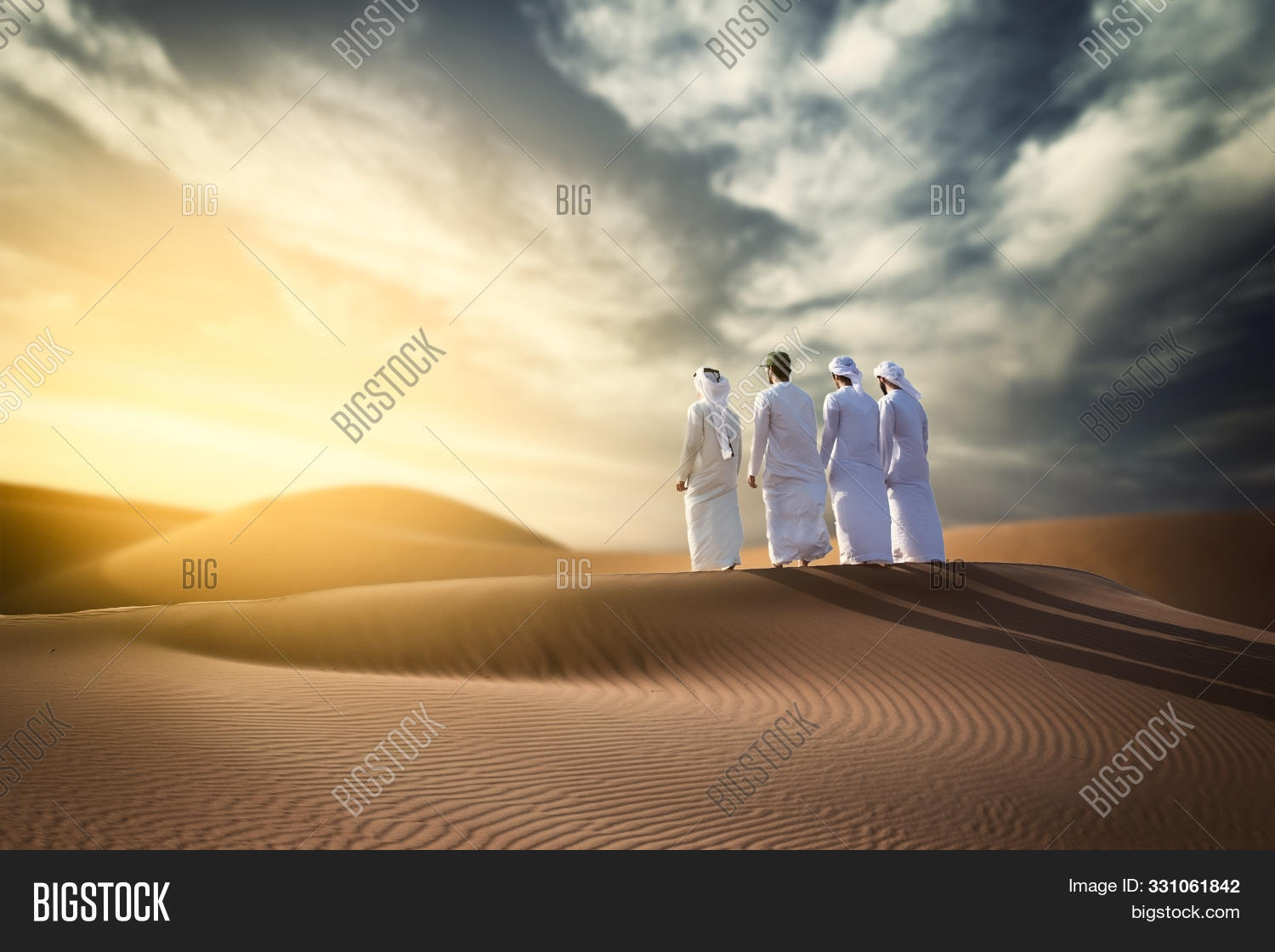 Four Proud Arab Young Image & Photo (Free Trial) | Bigstock