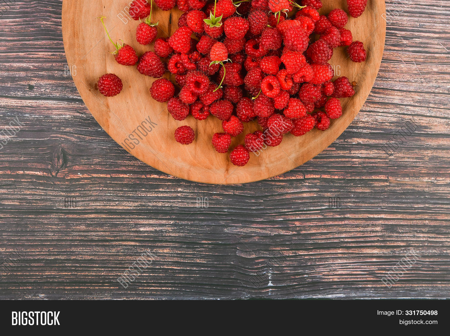 Raspberries On Wooden Image & Photo (Free Trial) | Bigstock